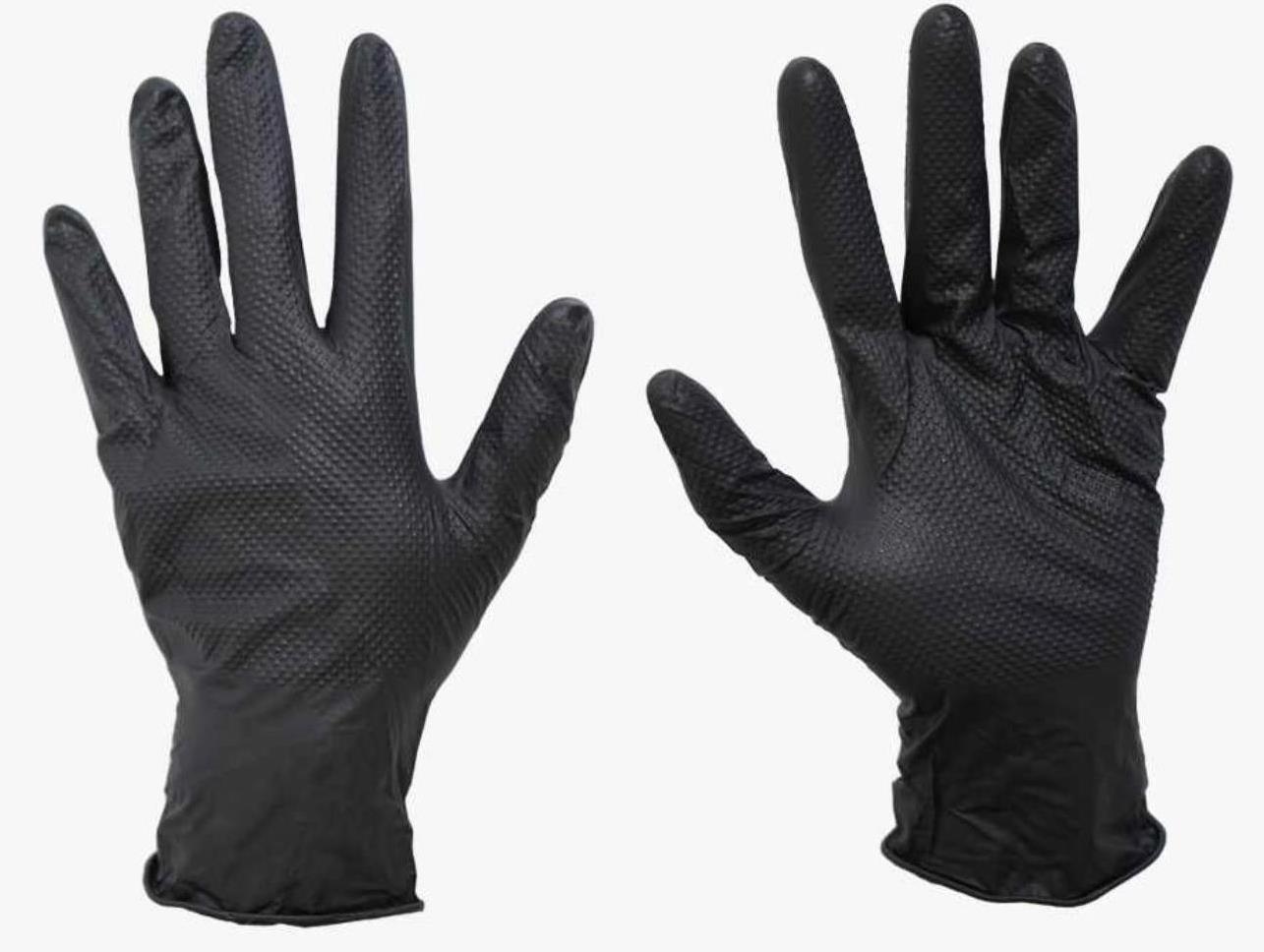 One Plus Force Mate Siyah Nitril Eldiven Pudrasız - Nitrex Medikal Eldiven